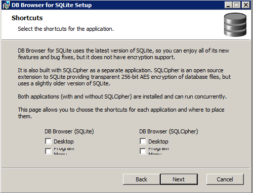 Shortcut Items in the MSI installer not visible · Issue #1713 · sqlitebrowser/sqlitebrowser · GitHub