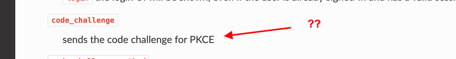 invalid_request code challenge required. What is code challenge? How to get one? · Issue #4238 ...