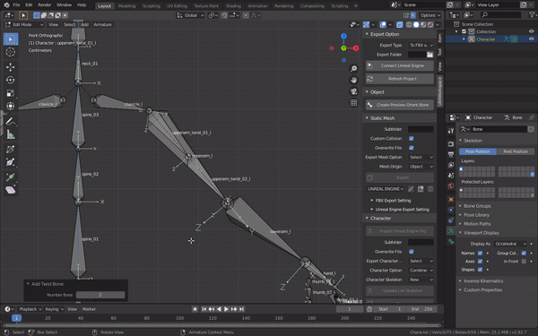 Character Rigging Stuff · Issue 3 · Anasrar Blender Ue4 Workspace · Github