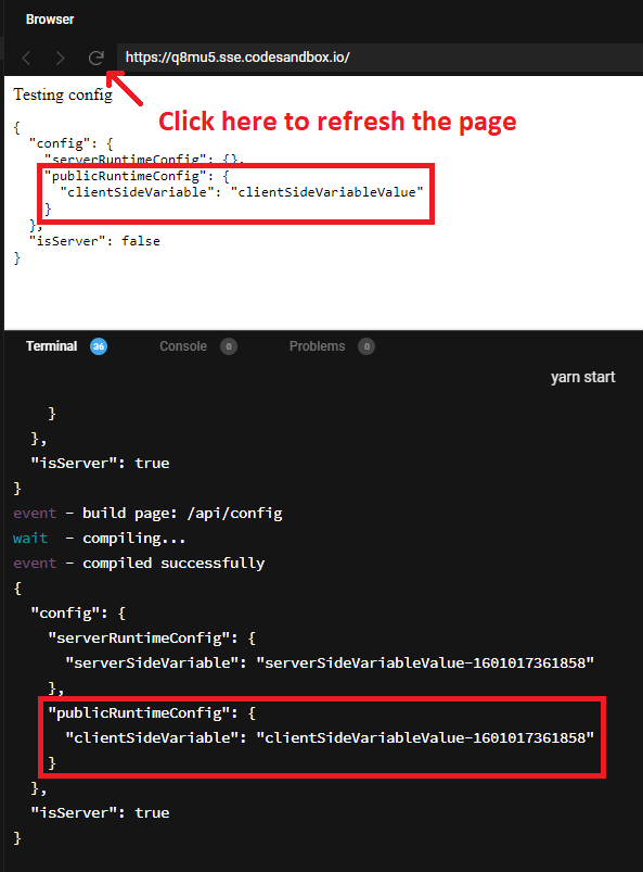 Nextconfig After Calling Setconfig Getconfig Returns Invalid Value On Frontend · Issue