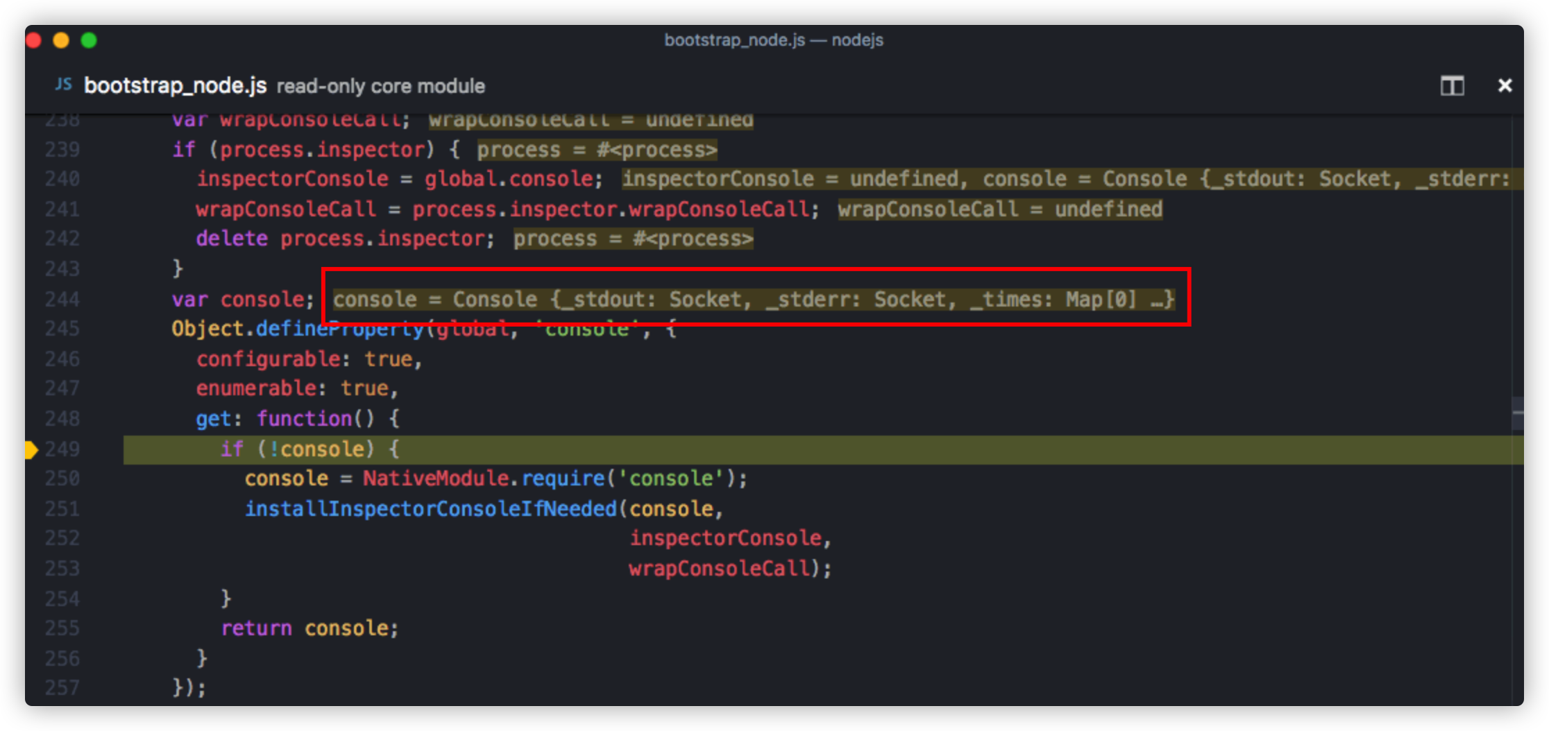 How To Get Console Output At The End Of A Line Of Code When Debugging