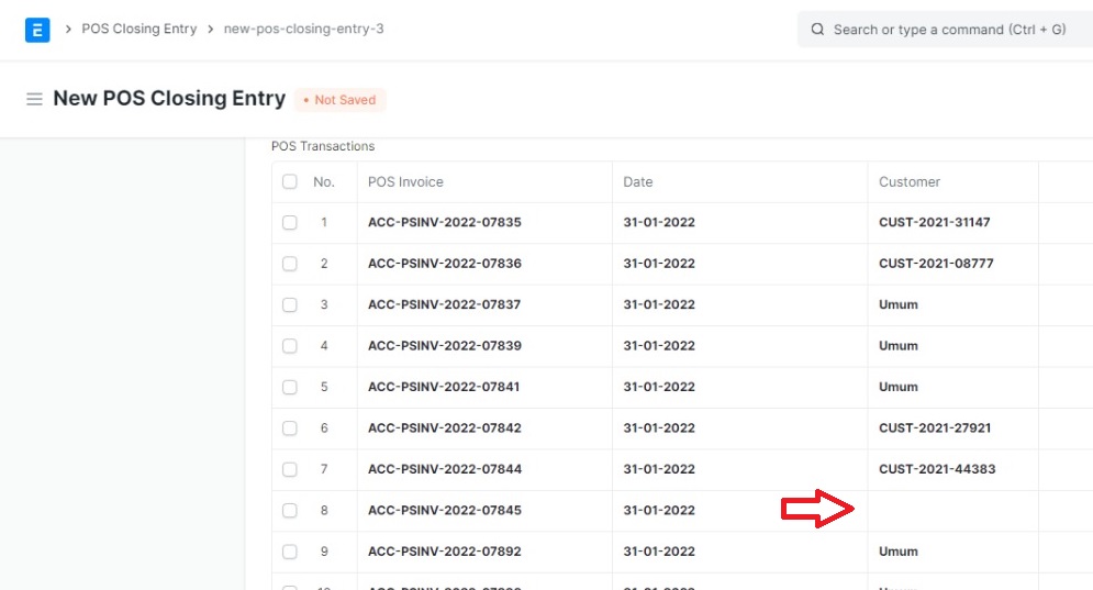 POS invoice not set customer and it can not be consolidated in POS Closing · Issue #29544 ...