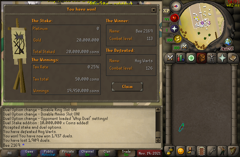 Screenshots not being taken for duels · Issue #14387 · runelite ...