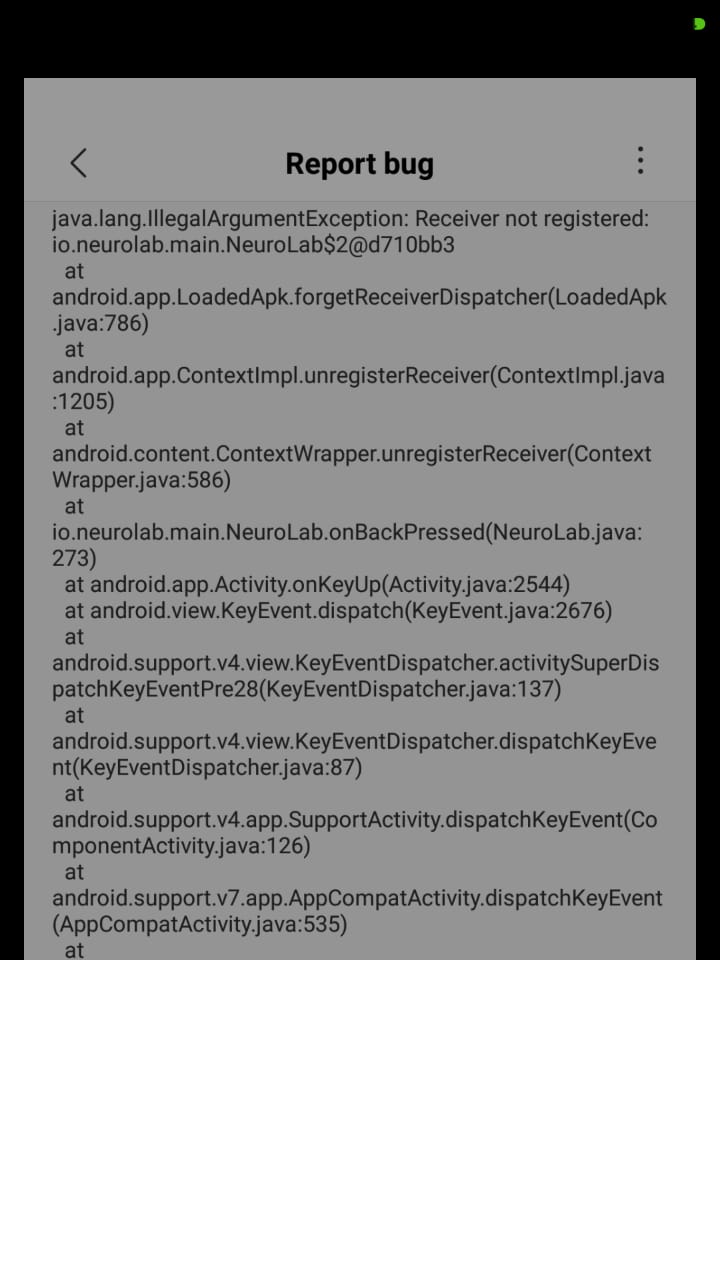 The app crashes when you try to navigate out of it · Issue #526 · fossasia/neurolab-android · GitHub