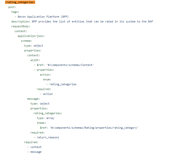 required field 'return_reasons' in 'rating_categories' endpoint in meta.yaml ver 1.0.0 · Issue ...