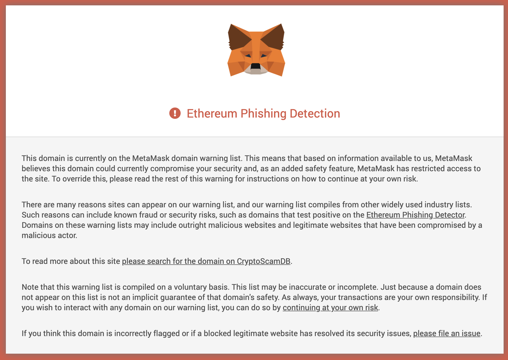False positive hedge.video · Issue #4349 · MetaMask/eth-phishing-detect · GitHub