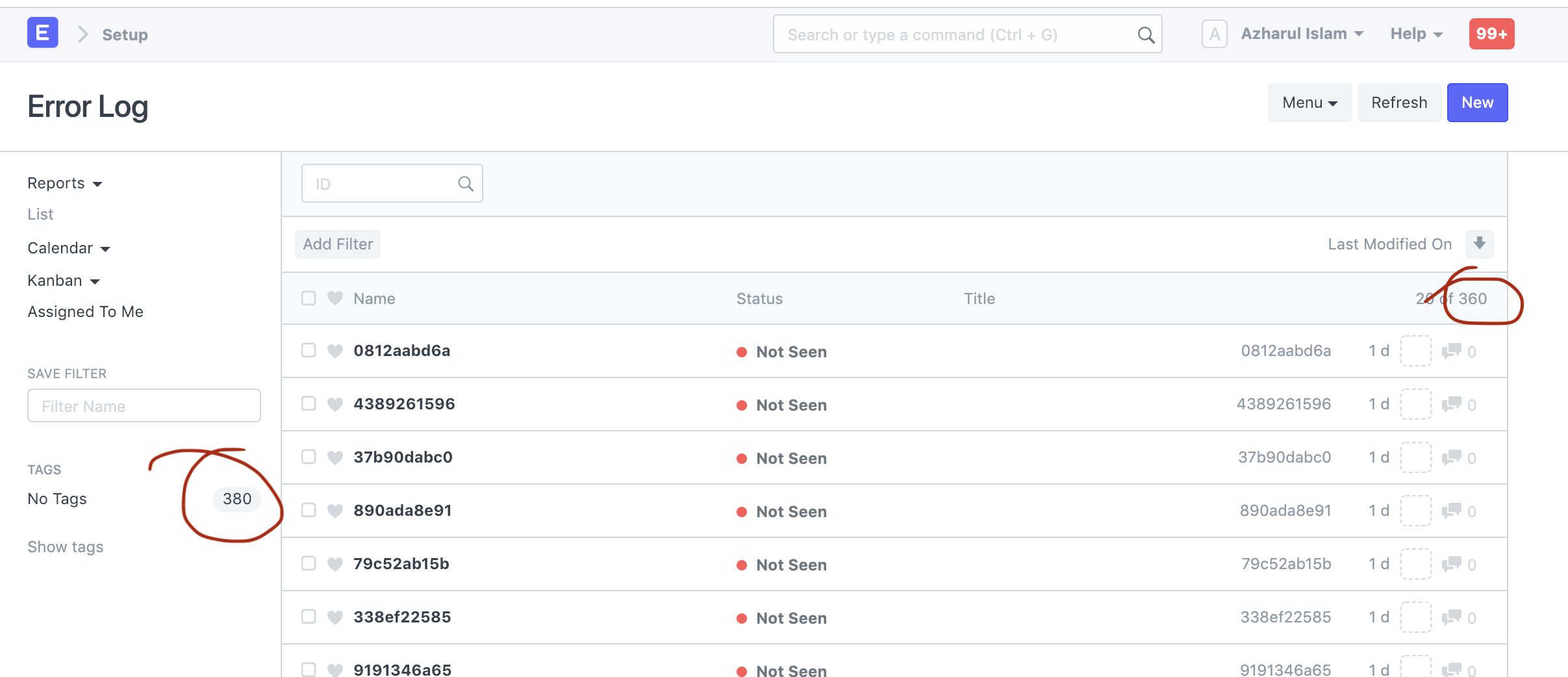 [Minor Bug] "No Tags" badge number doesn't update when items are ...