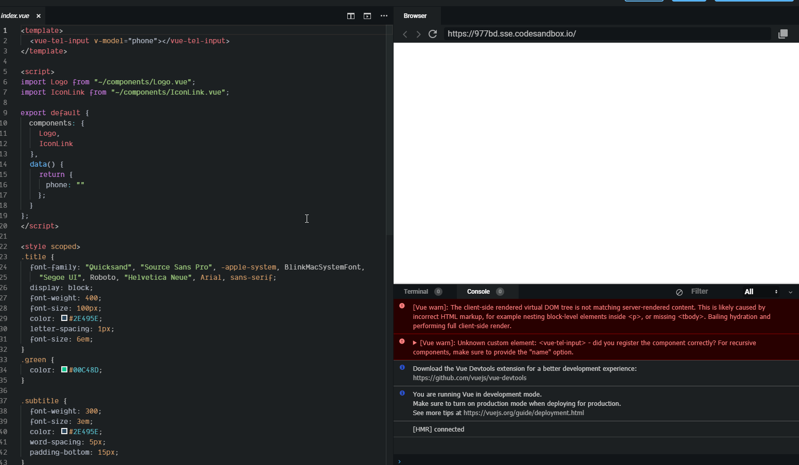 Cannot Import To My Nuxt Project · Issue 105 · Iamstevendaovue Tel Input · Github