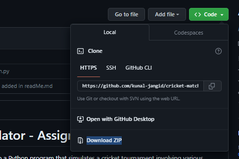 GitHub - kunal-jangid/cricket-match-simulator