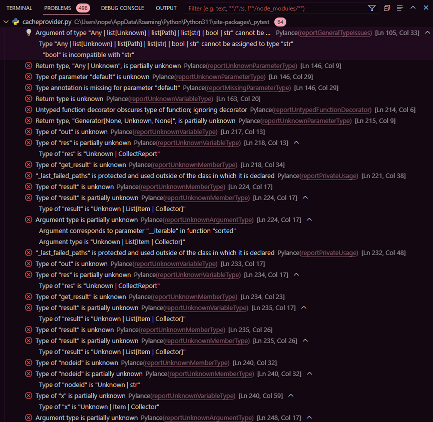 Pylance scans libraries for problems repeatedly · Issue #4401 · microsoft/pylance-release · GitHub