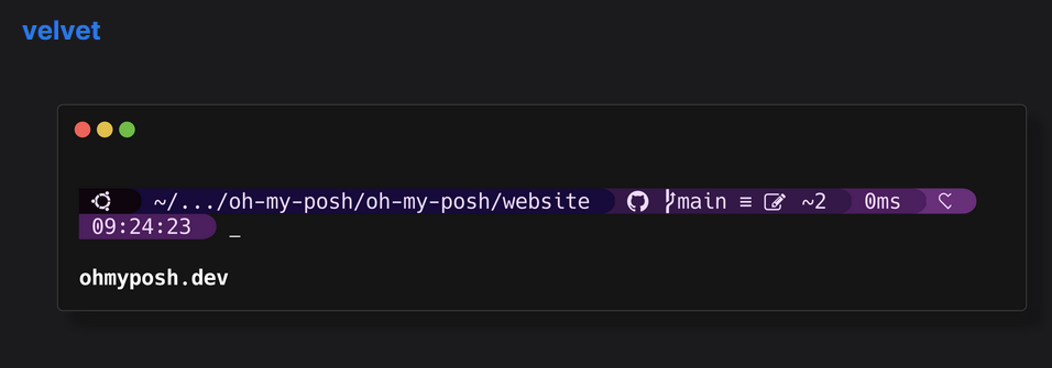 [Bug Docs] theme Velvet appears to have a cut off heart · Issue #4374 · JanDeDobbeleer/oh-my ...