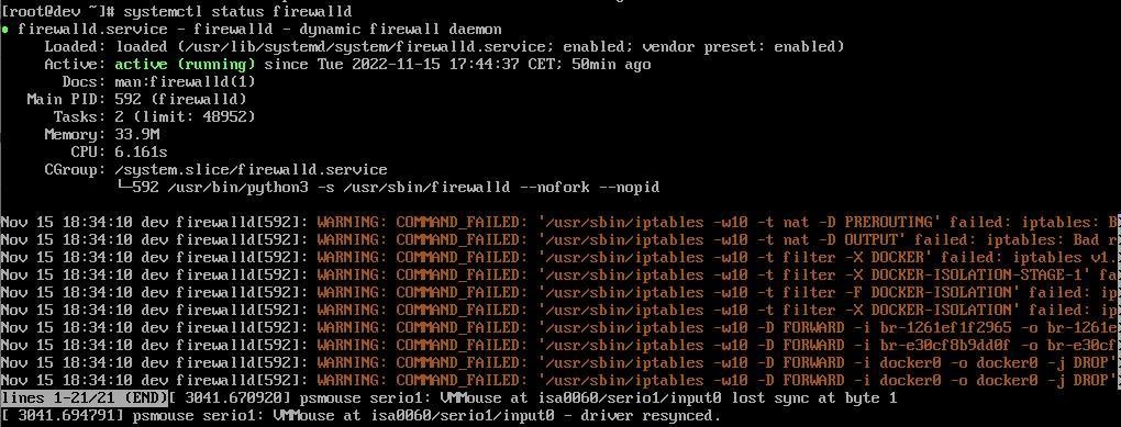 Docker is not compatible with Almalinux 8 and 9, if Firewall is running · Issue #44478 · moby ...
