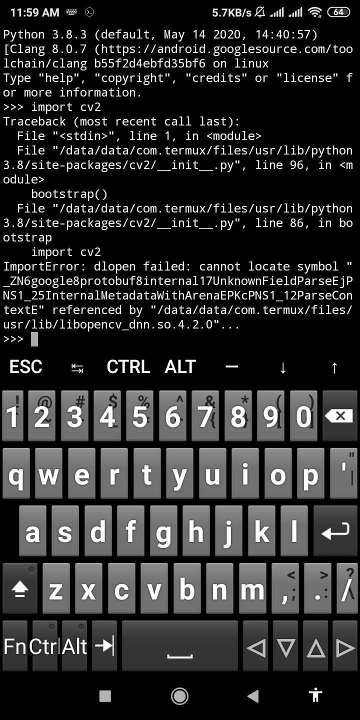 dlopen failed: cannot locate symbol · Issue #5459 · termux/termux-packages · GitHub