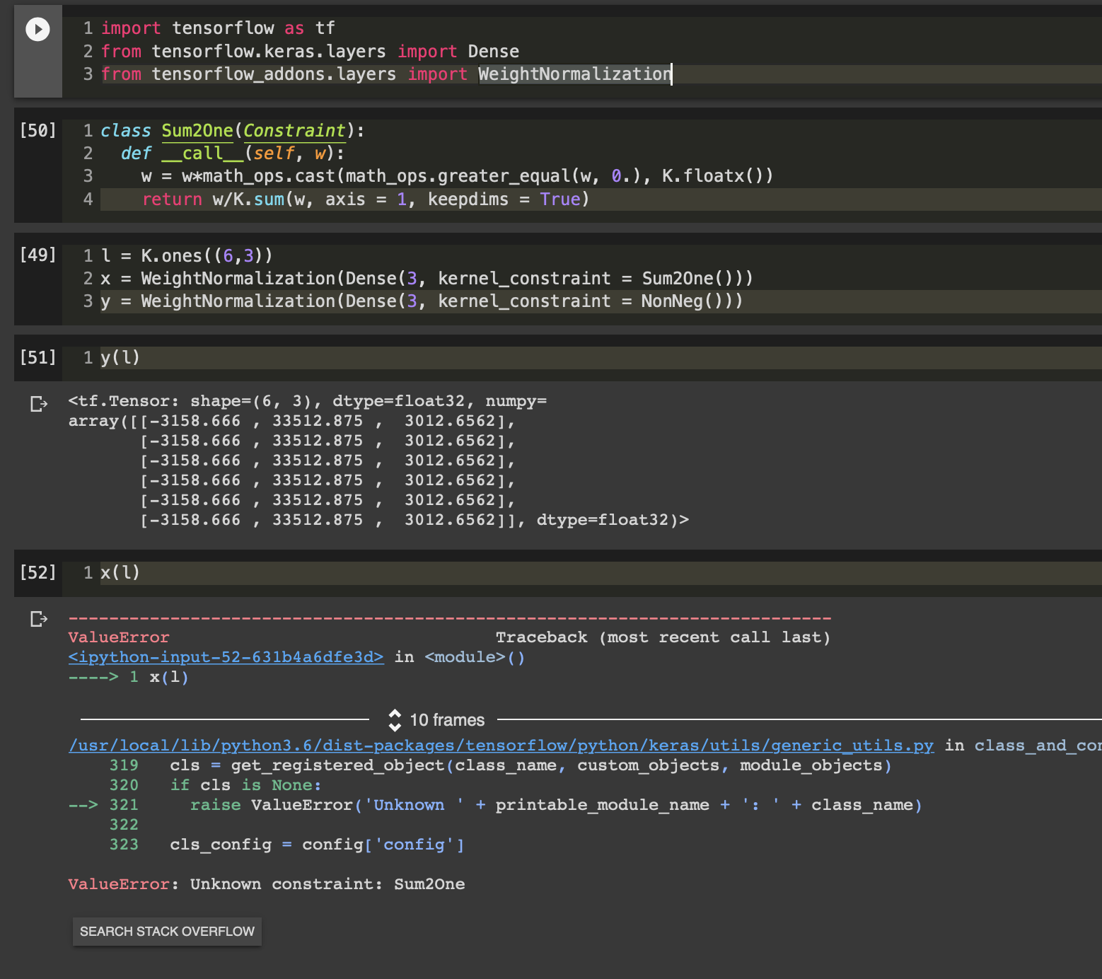 Weightnormalization Not Working With Custom Constraints · Issue 1839 · Tensorflow Addons · Github