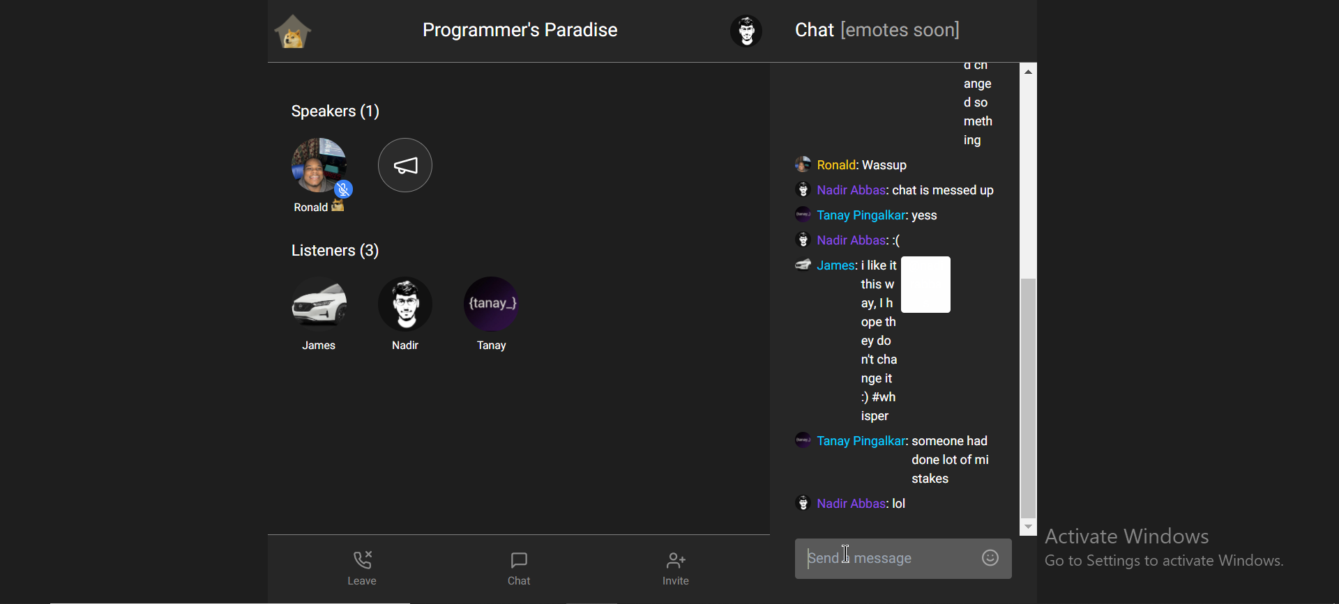 Woahhhh · Issue #414 · benawad/dogehouse · GitHub