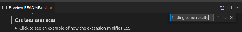Allow search in markdown previews · Issue #122786 · microsoft/vscode · GitHub