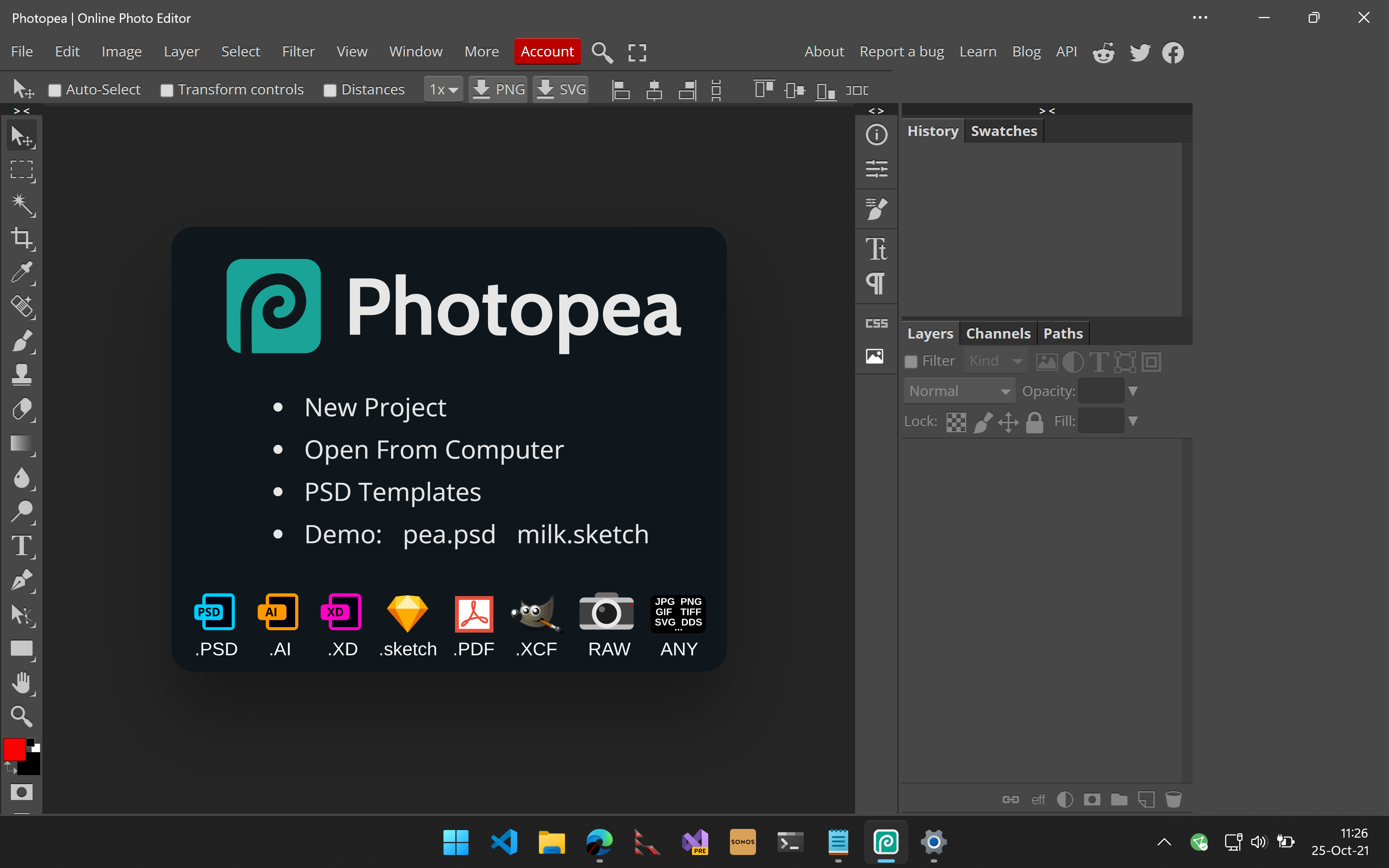 utilize the entire screen on a 4K monitor · Issue #3879 · photopea ...