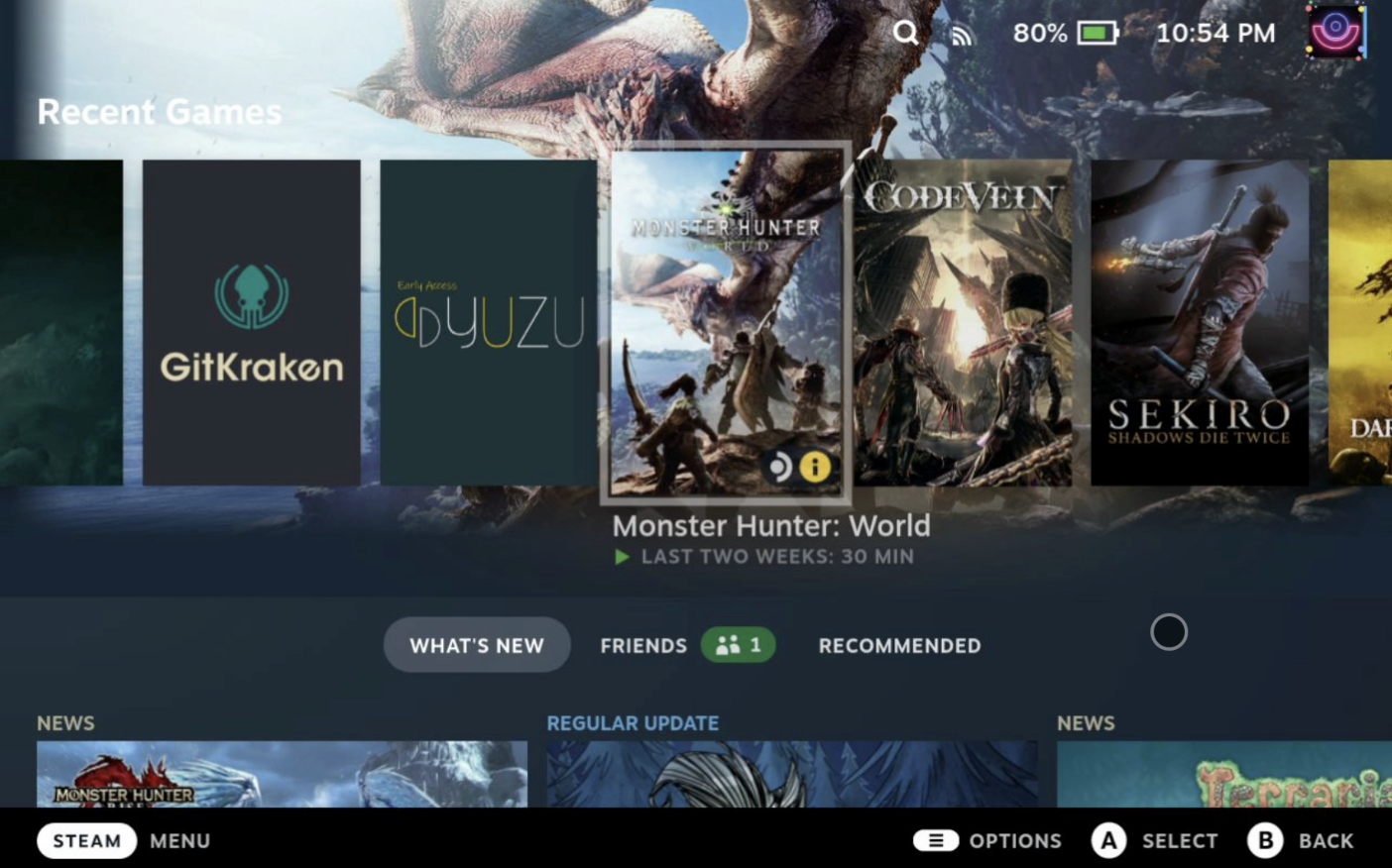Steam Deck Gamemode Gamepadui Recent Game Screen Showing Wrong Background Image During