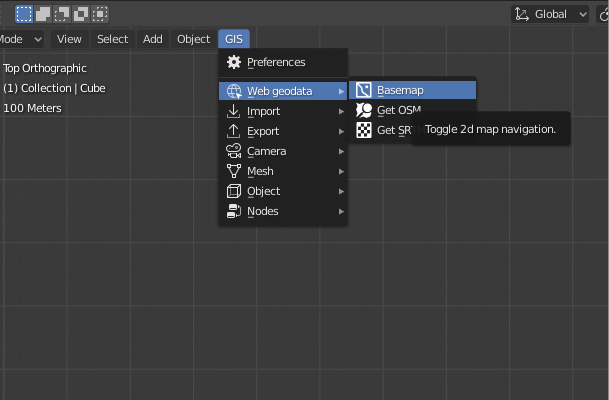 Basemap only shows gray tile · Issue #313 · domlysz/BlenderGIS · GitHub