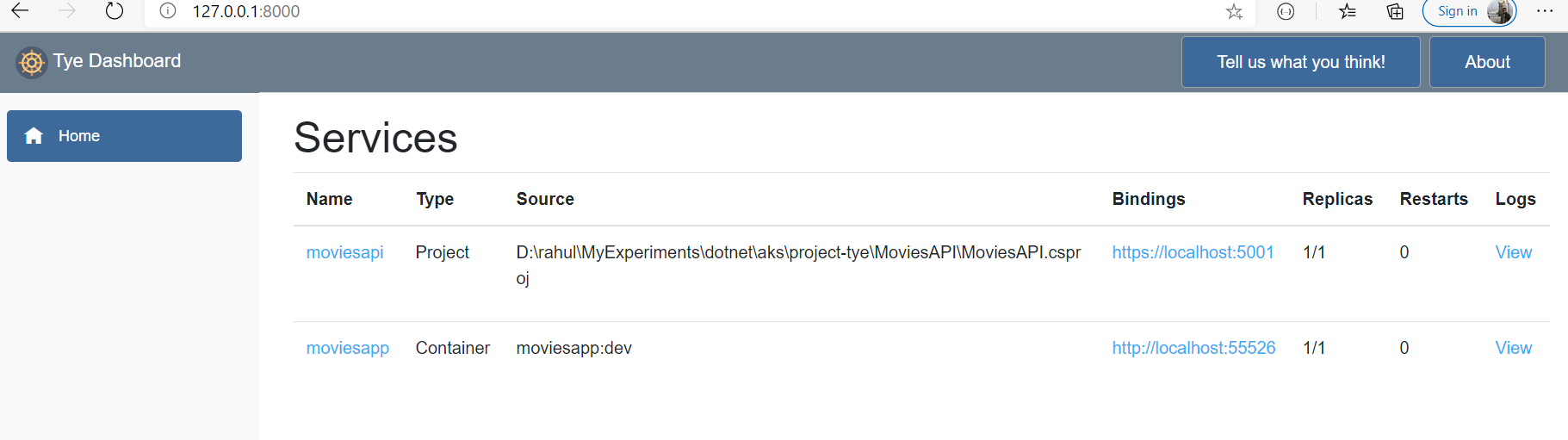 Can I Use Angular With Net Core With Tye · Issue 472 · Dotnettye · Github