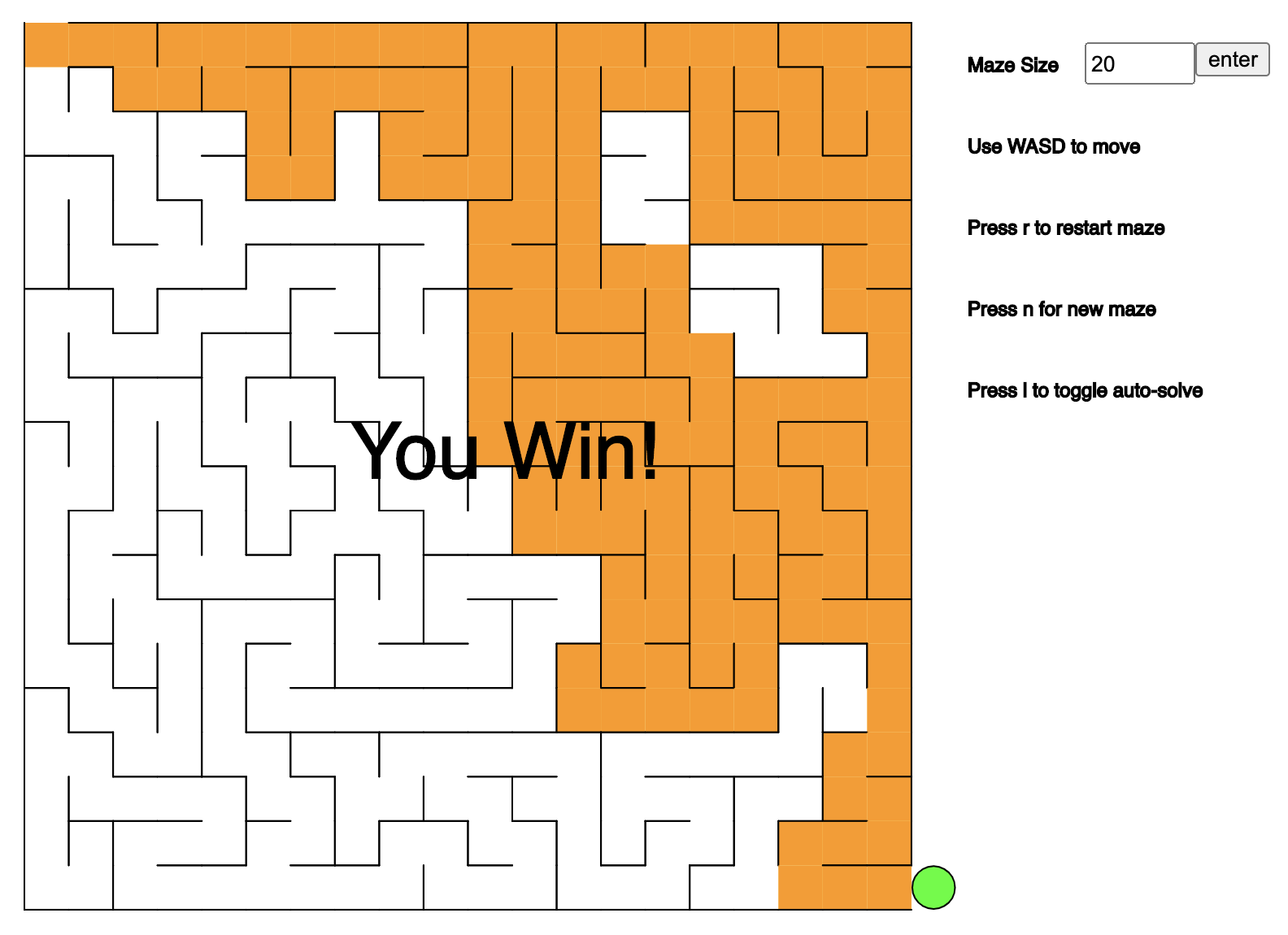 GitHub - aaronyyye/MazeGenerator: Generates a maze from user input and ...
