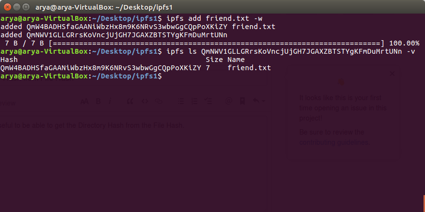 Get Directory Hash from File Hash · Issue #7279 · ipfs/kubo · GitHub