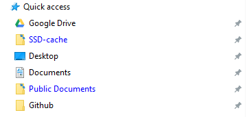 Tree View show quick access · Issue #120 · tablacus/TablacusExplorerAddons · GitHub