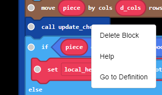 Context menu shows delete block option while debugging. · Issue #3310 · microsoft/pxt-arcade ...