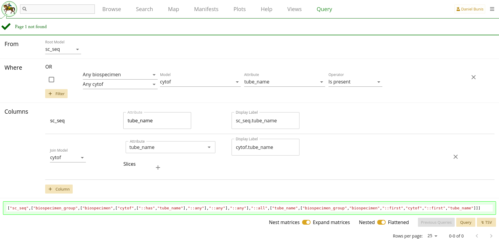 Query allows but fails to run "is present" on a model's identifier (to check for link existence ...