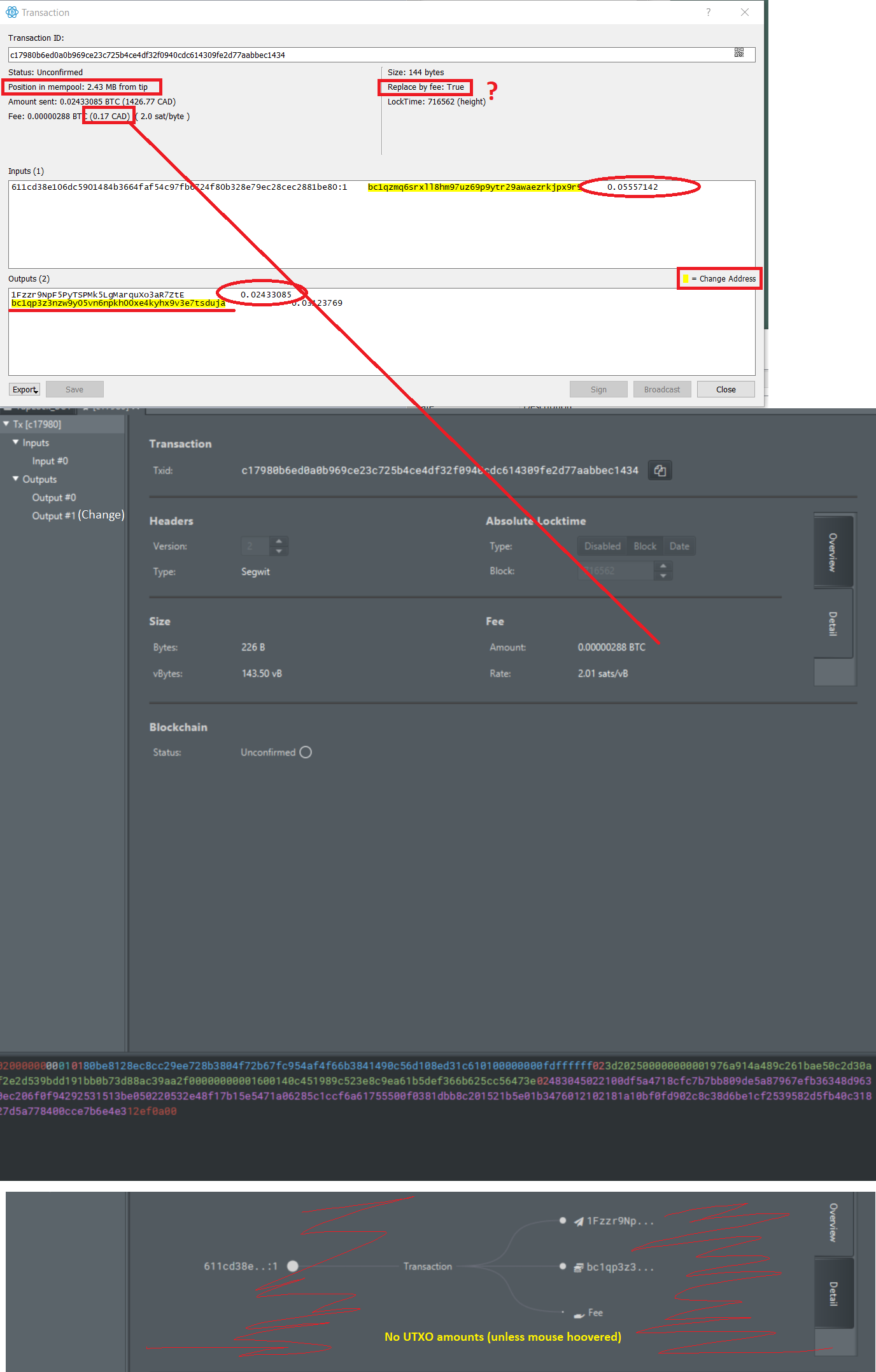 Transaction details information compared with electrum · Issue #378 · sparrowwallet/sparrow · GitHub