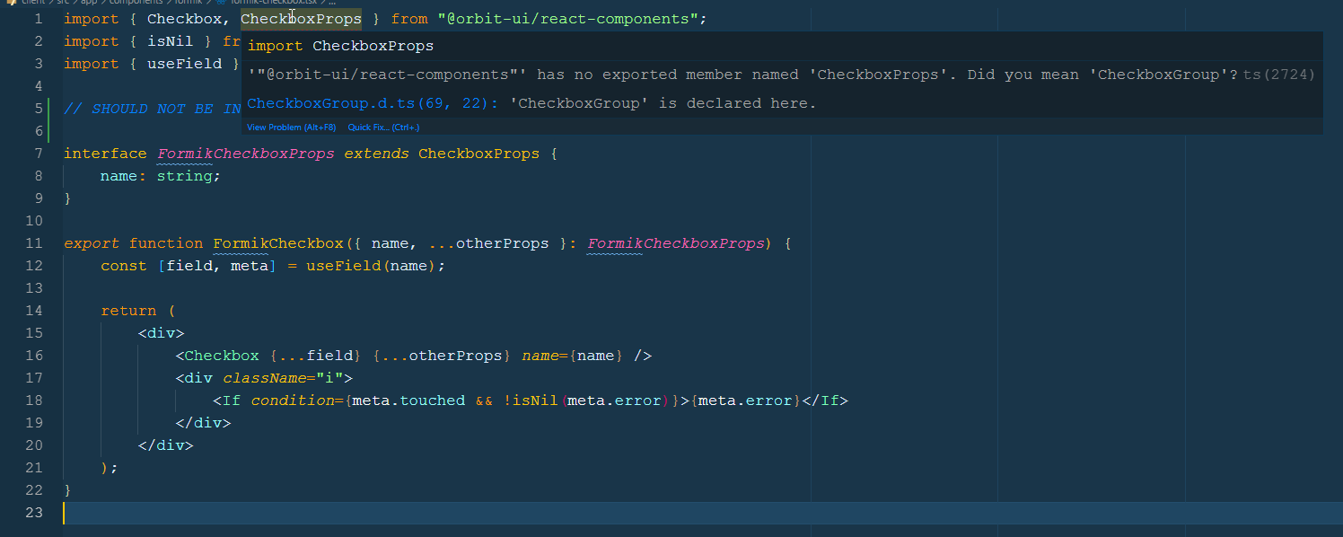 🐛 CheckBox and CheckboxGroup props are not exported · Issue #563 · workleap/sg-orbit · GitHub