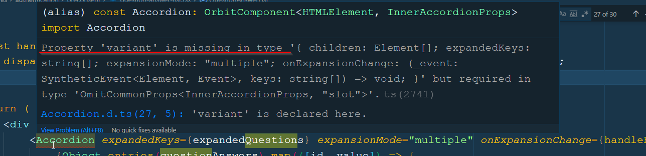 🐛 Accordion's variant should have an optional typing · Issue #625 · workleap/sg-orbit · GitHub