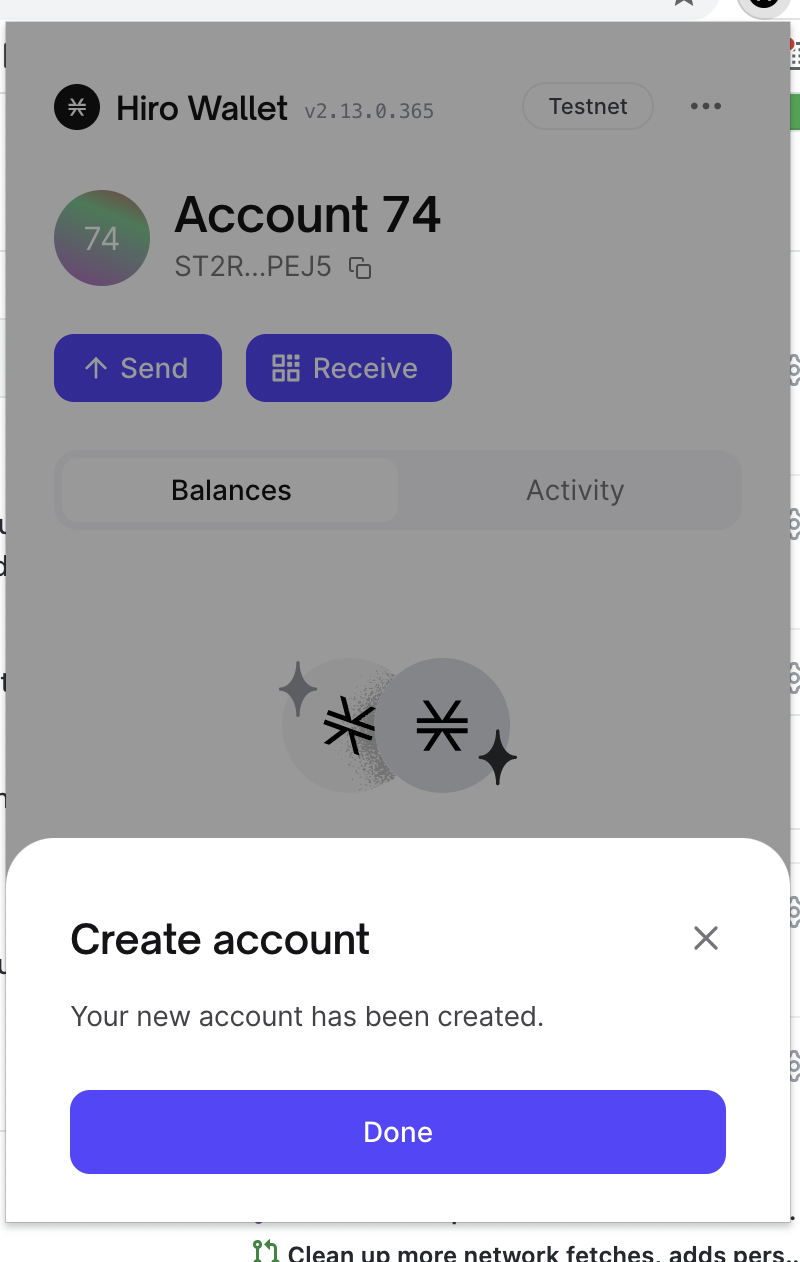 Add ability to create multiple accounts quickly · Issue #1583 · leather-io/extension · GitHub