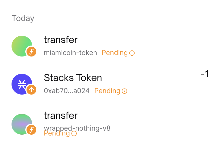 Pending indicator seems to be overlapping for wrapped-nothing token · Issue #2267 · leather-io ...