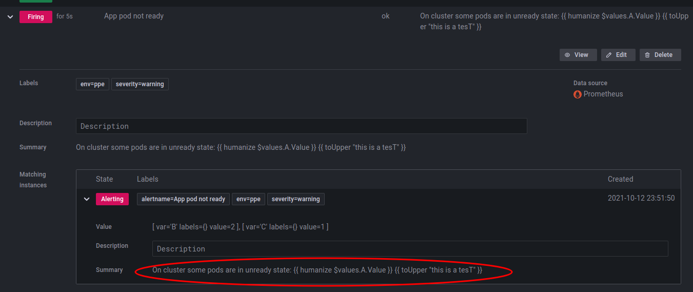 No Templating Variables In Alerts · Issue 40358 · Grafana Grafana · Github