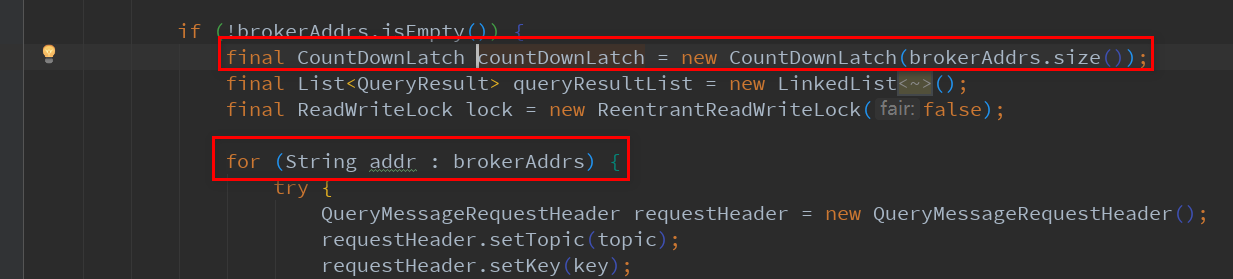 countDownLatch.await in necessary in queryMessage · Issue #5380 · apache/rocketmq · GitHub