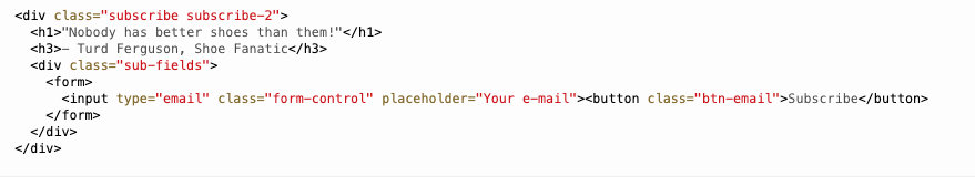 7. Subscribe Form 2 · Issue #14 · MakeSchool-Tutorials/We-Sell-Shoes · GitHub