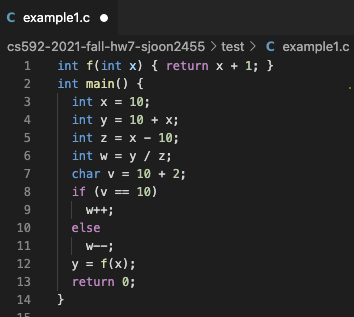 [Question][Hw7] Help me understand the type problems in example1.c · Issue #51 · prosyslab ...