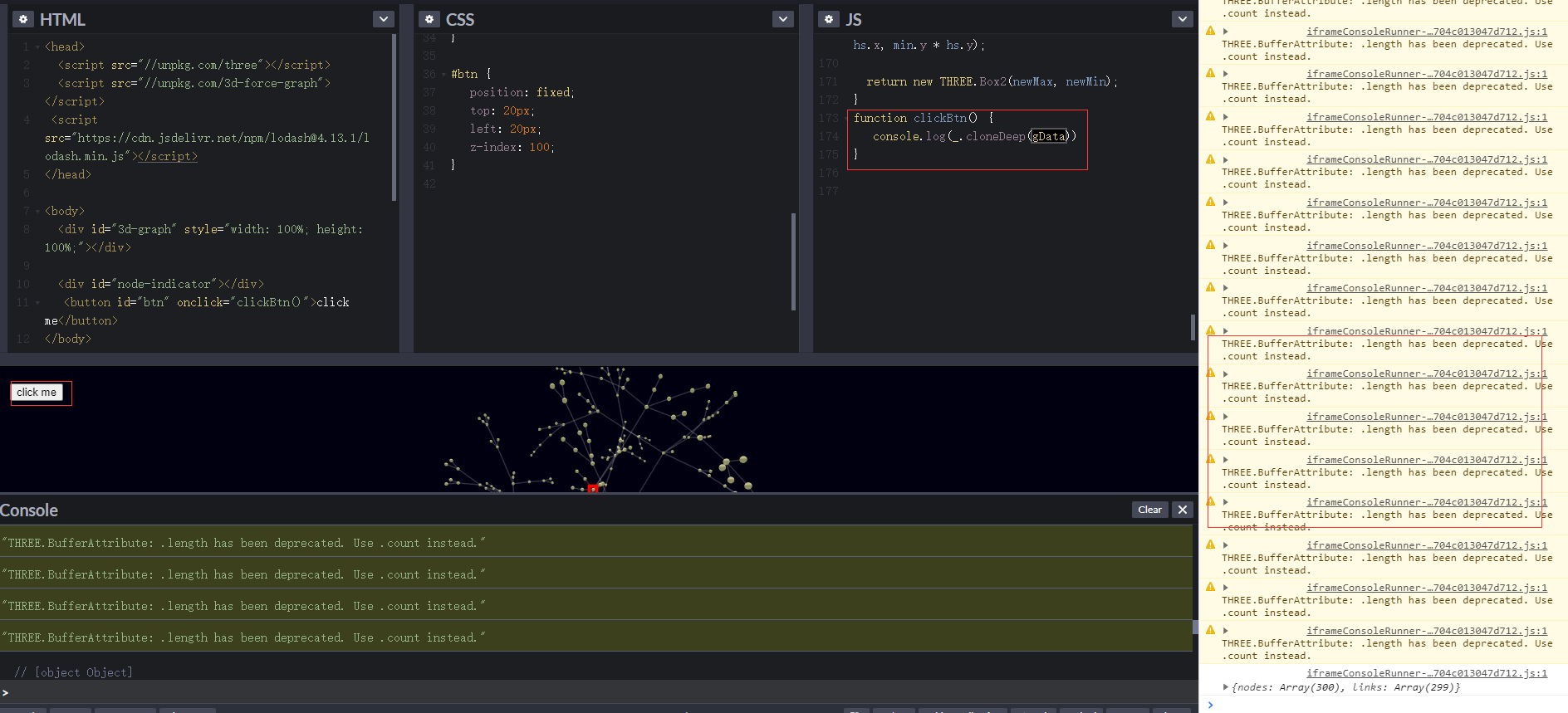 Why does three.js appear this warning? · Issue #454 · vasturiano/3d-force-graph · GitHub