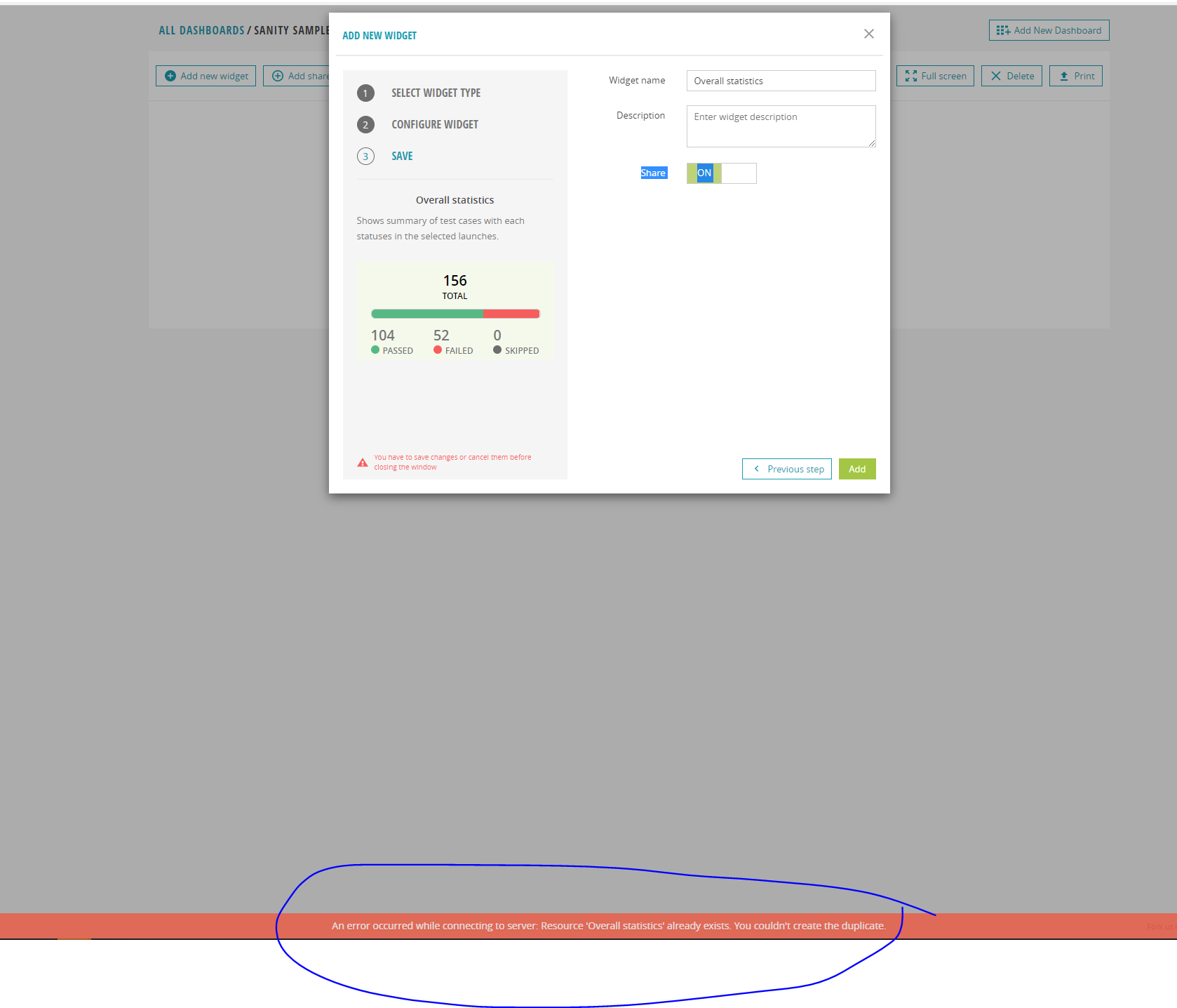 Getting Widget Name Already Exists You Cannot Create A Duplicate Error · Issue 2012