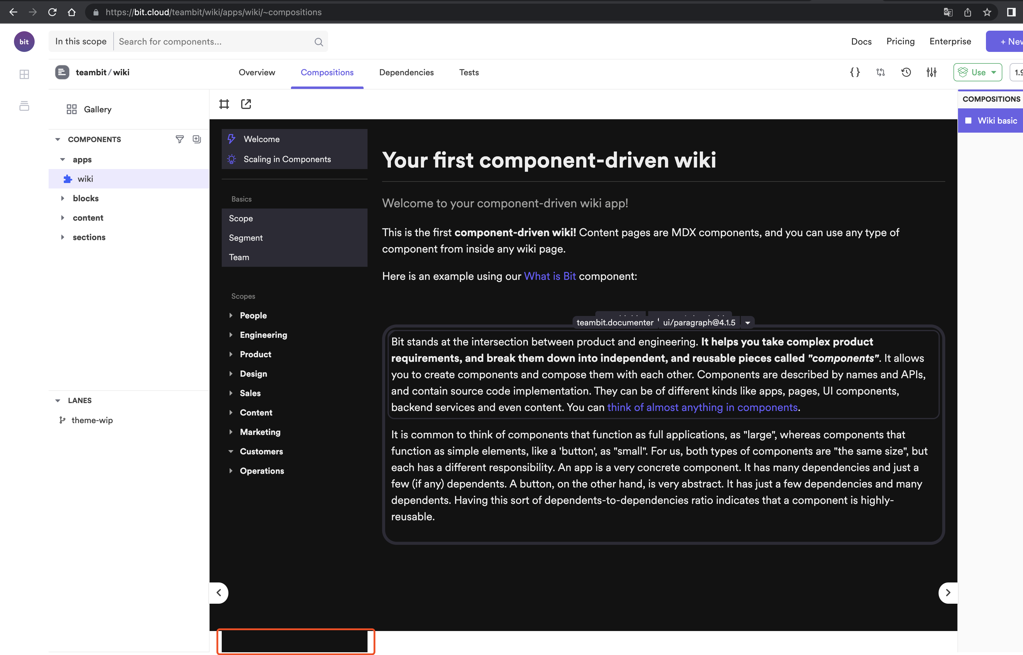 Teambit Wiki Apps Wiki Overflow Left · Issue 6096 · Teambit Bit · Github