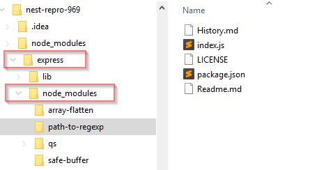Missing dependency to 'path-to-regexp' in core package · Issue #969 · nestjs/nest · GitHub