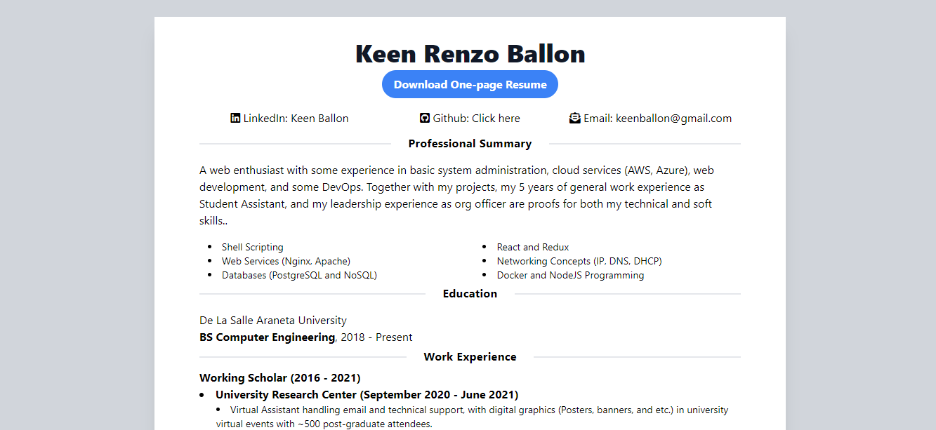 GitHub - keenowh/resume-html