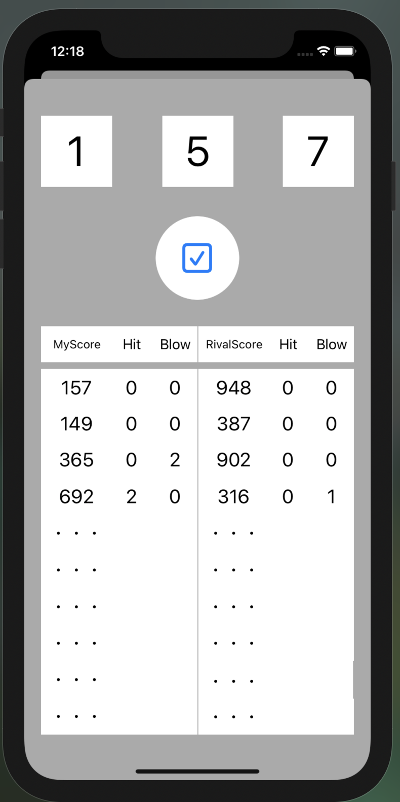 GitHub - Nariniii/HitAndBlowVersionSwift
