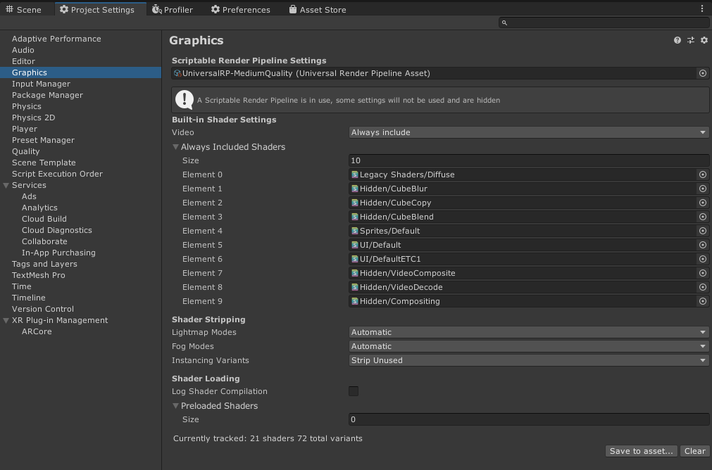 Black Screen Error(ARCore, ARFoundation) (session_manager.cc:124 ArPresto::ArSession_update ...