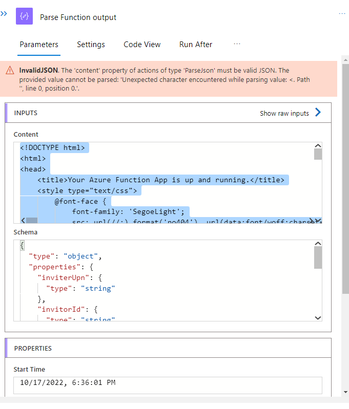 InvalidJSON - Parse Function output · Issue #4 · nicolonsky/AzureADGuestReview · GitHub