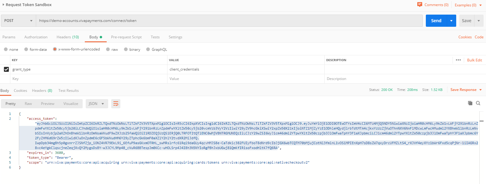 Cannot create order after authentication · Issue #1403 · VivaPayments/API · GitHub