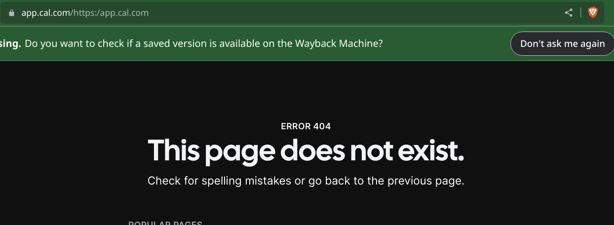 Invalid `callbackurl` After Sign Up · Issue 11258 · Calcom · Github