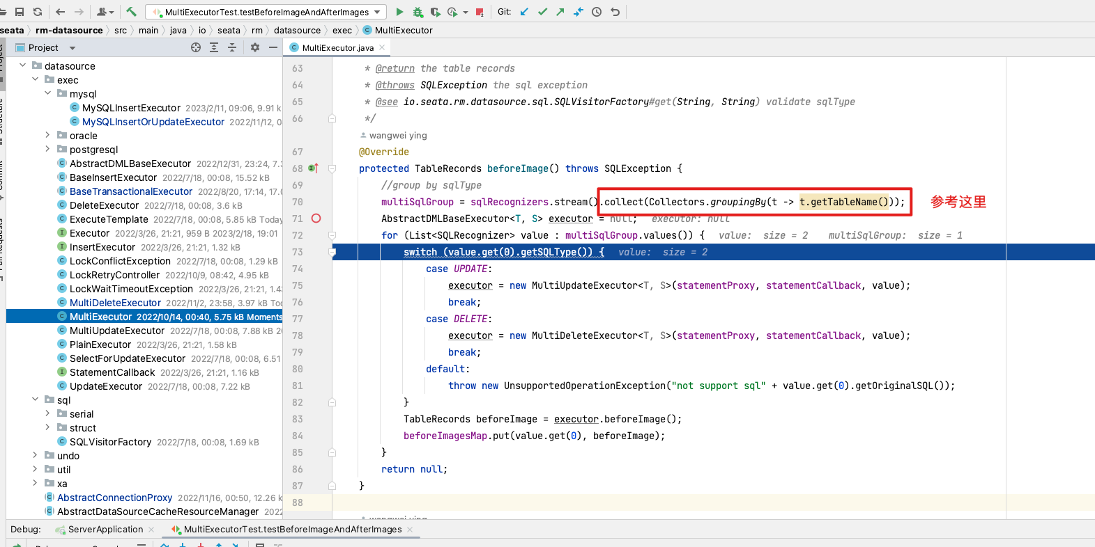multiExecutor 执行之前，根据tableName进行分组 · Issue #483 · apache/incubator-seata-go · GitHub