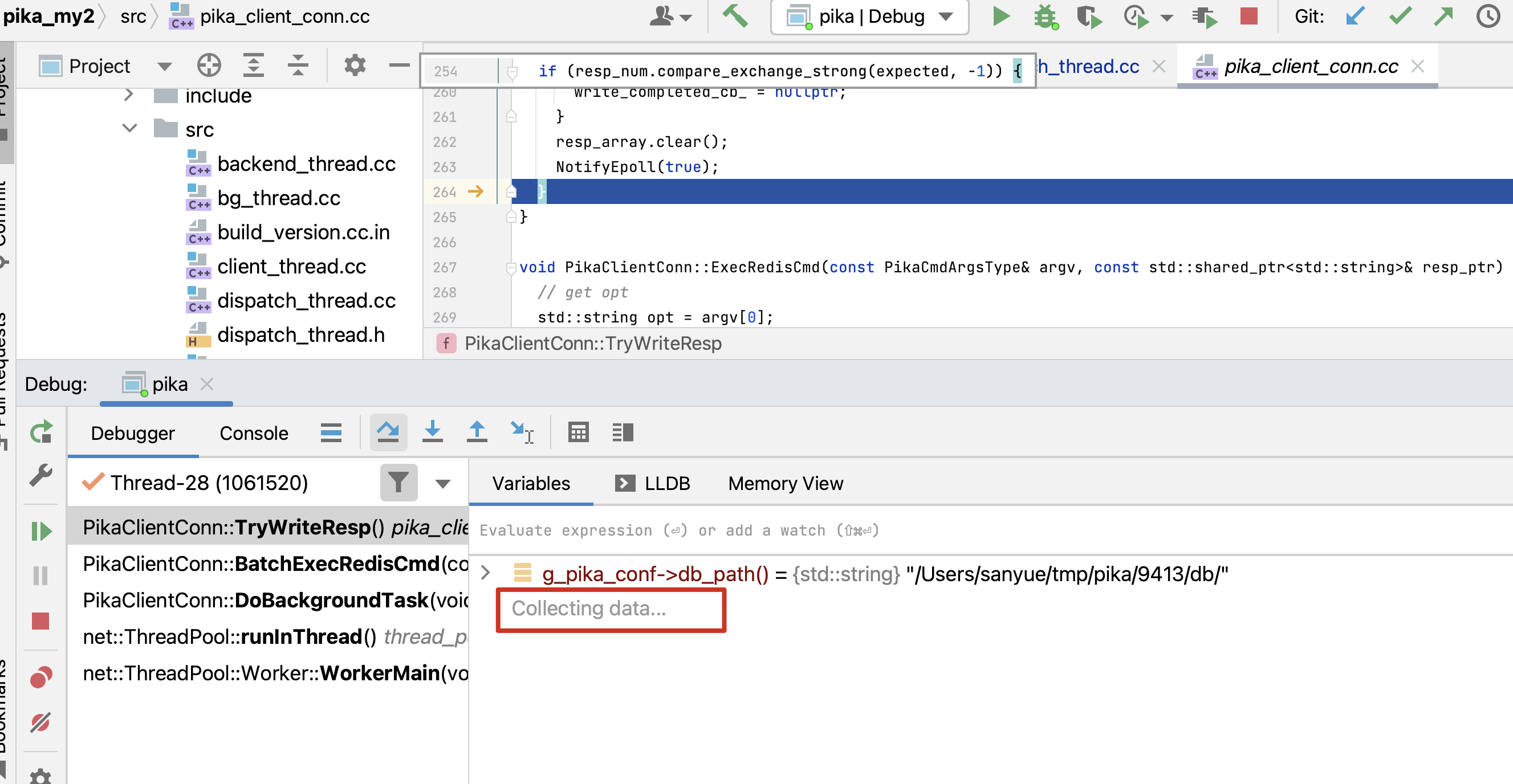 Debug Pika 的时候,走到断点会卡一会,不方便进行调试 · Issue 1718 · Openatomfoundationpika